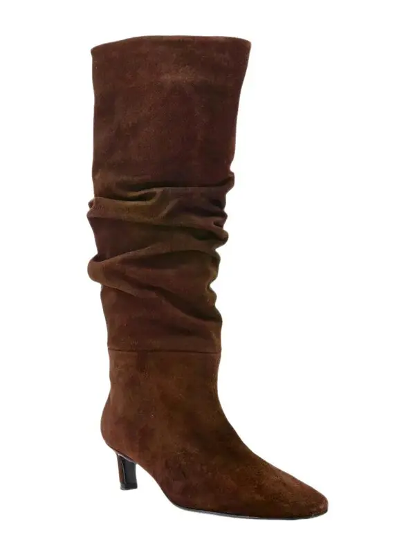 ALOHAS Kalila Slouchy Suede Boots - Brown