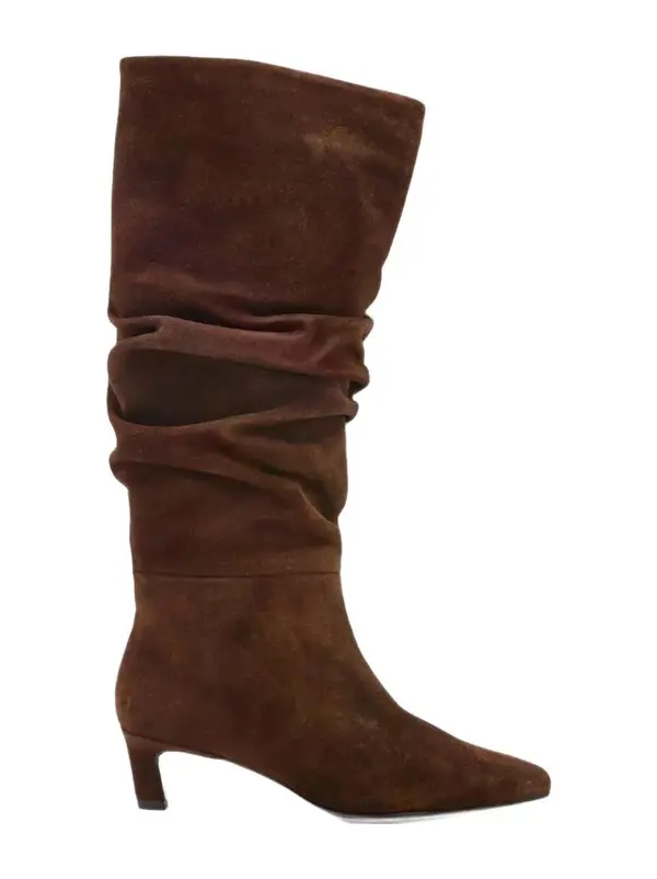 ALOHAS Kalila Slouchy Suede Boots - Brown