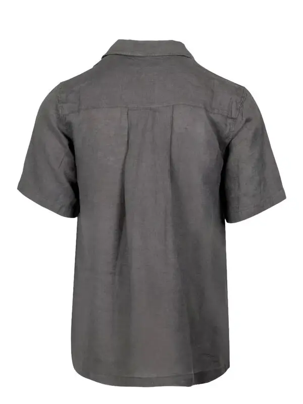 Crossley Camp-collar Short-sleeve Shirt - Brown