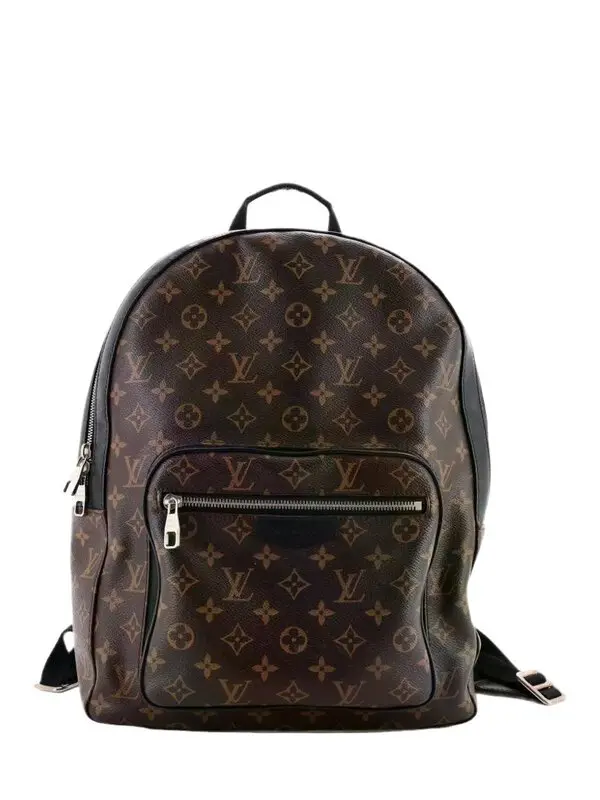 LOUIS VUITTON Josh Macassar Monogram Canvas Backpack - Black