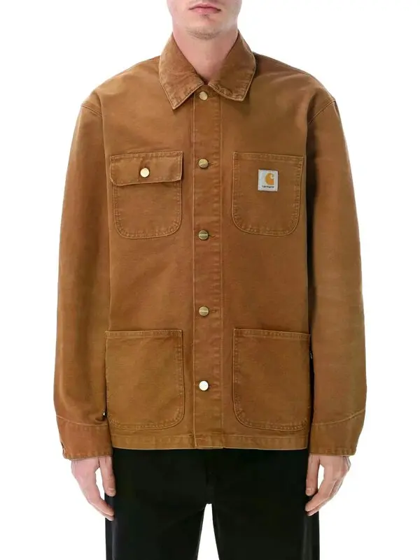 Carhartt Work In Progress Michigan Corduroy Collar Jacket - Brown