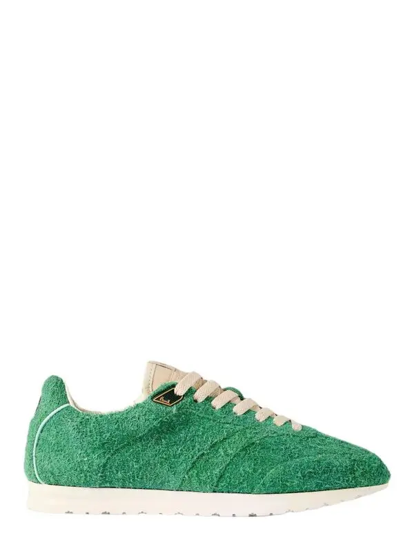 Paul Smith Shaggy Suede Lace-up Sneakers - Green
