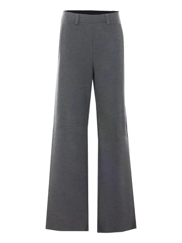 Liu Jo Regular-fit Trousers In Punto Milano - Grey