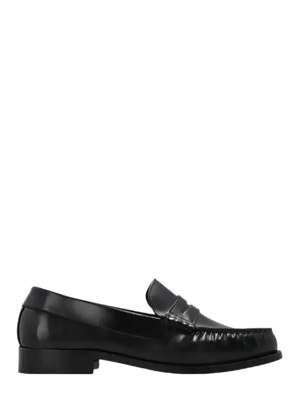 ALOHAS Rivet Leather Loafers - Black