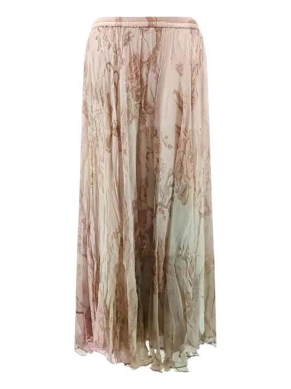 MES DEMOISELLES Gigi Floral-pattern Maxi Skirt - Neutrals