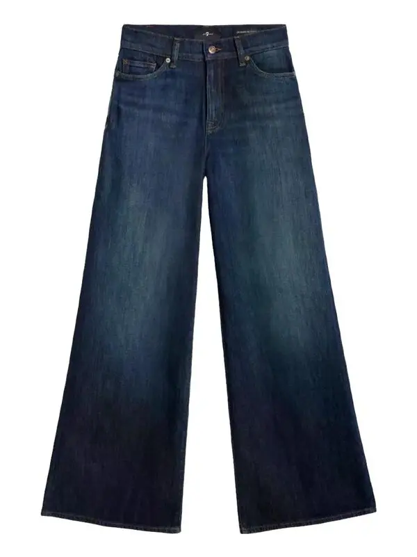 7 For All Mankind Wide-leg Jeans - Blue