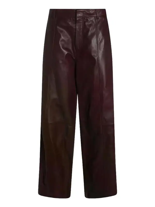 Alberta Ferretti Wide-leg Trousers - Red