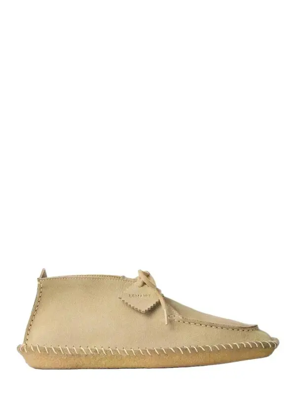 LEMAIRE Desert Moccasins In Reversed Suede Leather - Neutrals