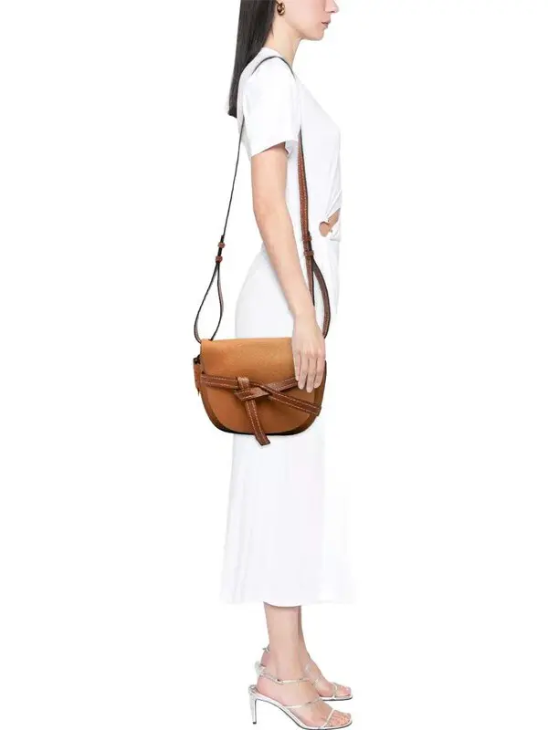 Loewe Leather Gate Crossbody Bag - Brown