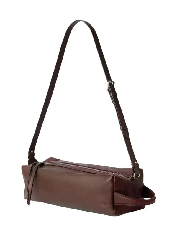 LEMAIRE Nappa Lambskin Shoulder Bag - Brown