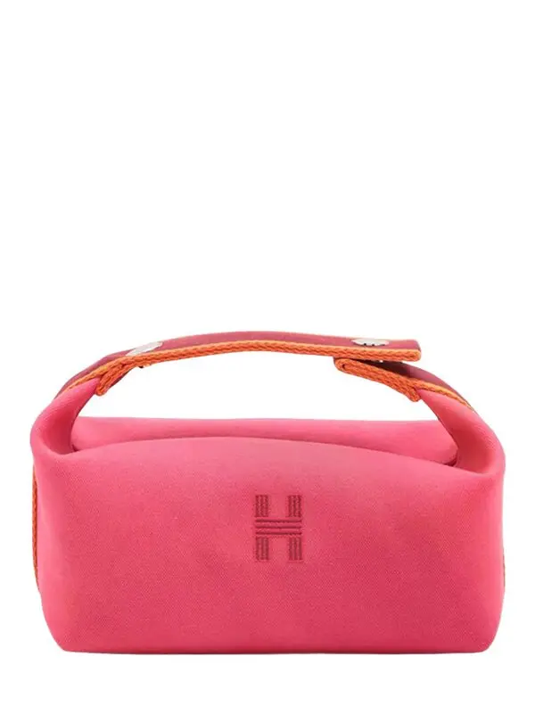 Hermès Toile Bride A Brac Case Vanity Bag - Pink