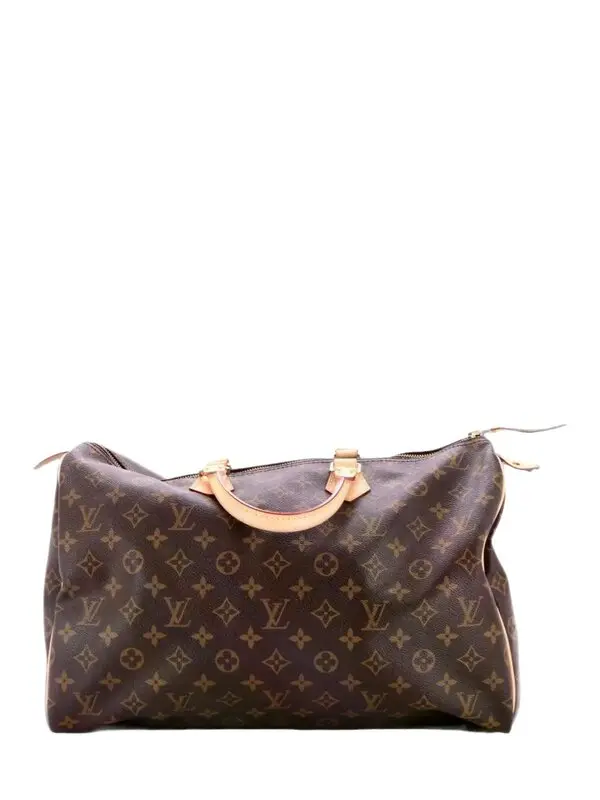 LOUIS VUITTON Speedy Handbag Monogram Canvas 40 Satchel - Brown