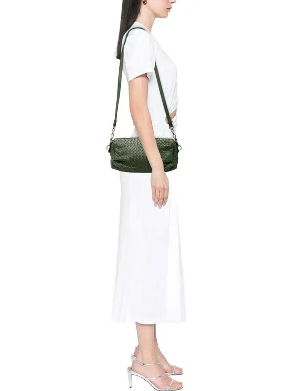 Bottega Veneta 2008 Nappa Intrecciato Crossbody Bag - Green
