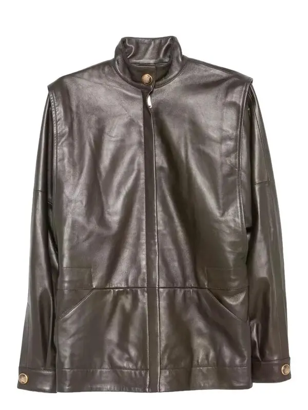 DARKPARK Gianna Leather Jacket - Brown