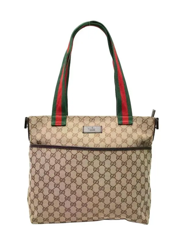 Gucci Gg Canvas Web Satchel - Neutrals