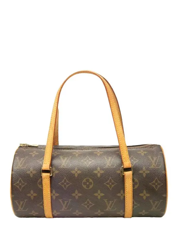 LOUIS VUITTON Monogram Papillon 28 Handbag - Brown