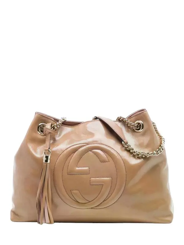 Gucci Soho Chain Tote Bag - Brown