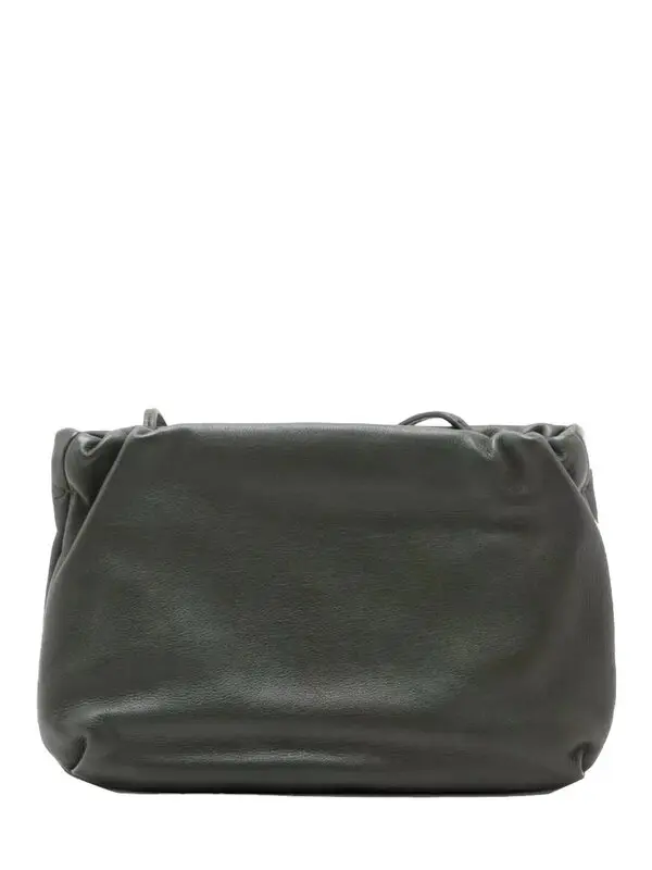 THE ROW Grained Leather Bourse Crossbody Bag - Green