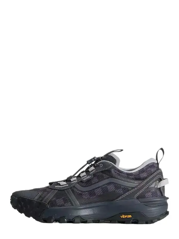 VANS Checkerboard Vibram Sole Sneakers - Black