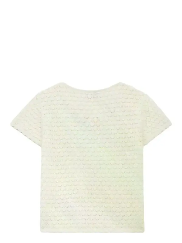 Kenzo Appel Pop Crochet Fruit-pendant T-shirt - Neutrals