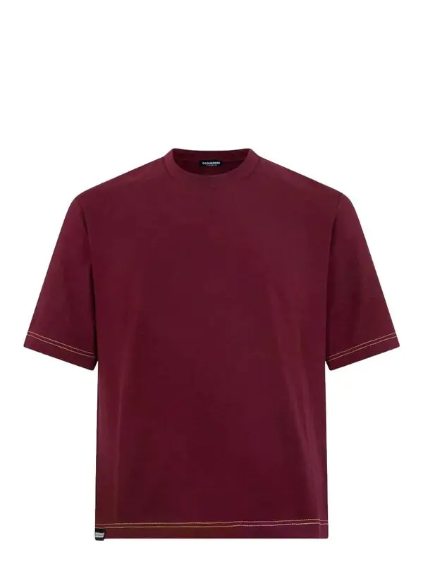 Dsquared2 Tape V-neck T-shirt - Red