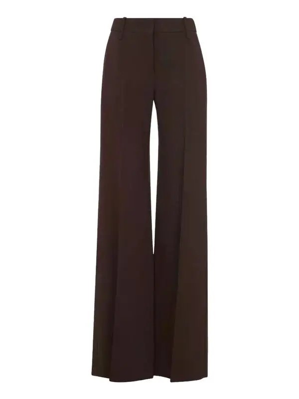 Ermanno Scervino Pressed-crease Palazzo Pants - Brown