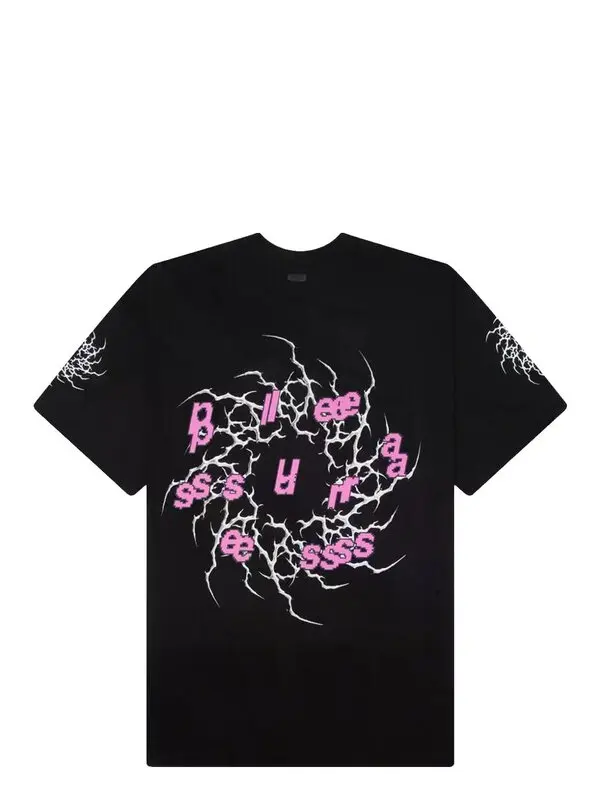 PLEASURES Rotation Graphic-print T-shirt - Black
