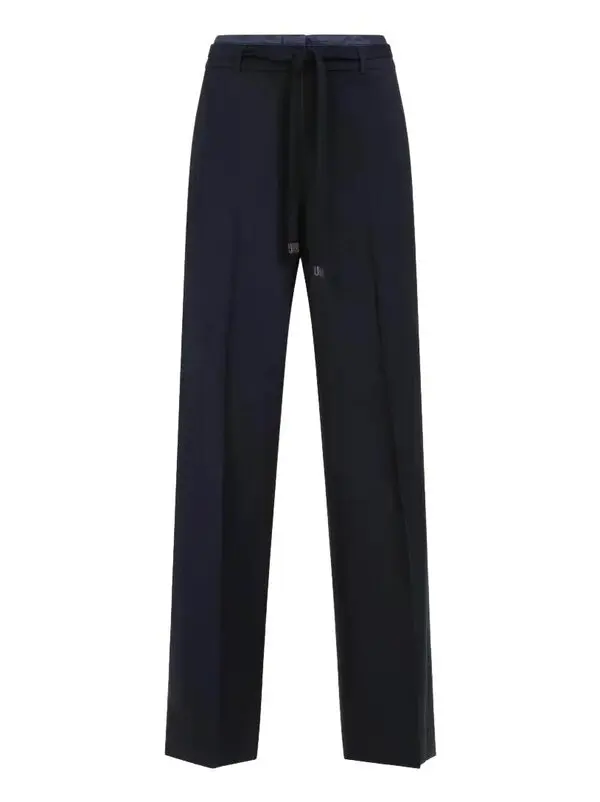 Peserico Belted Palazzo Pants - Blue