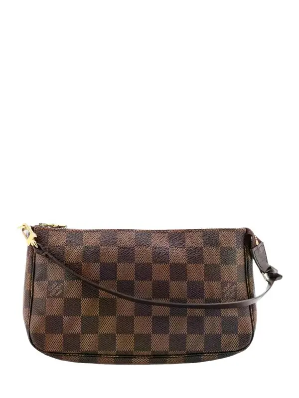 LOUIS VUITTON Pochette Accessoires Damier Clutch Bag - Brown