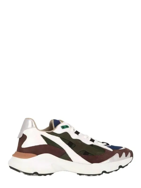 TOD'S Panelled Leather Sneakers - White