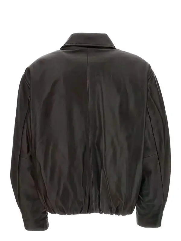 ARMA Boxy Leather Jacket - Brown