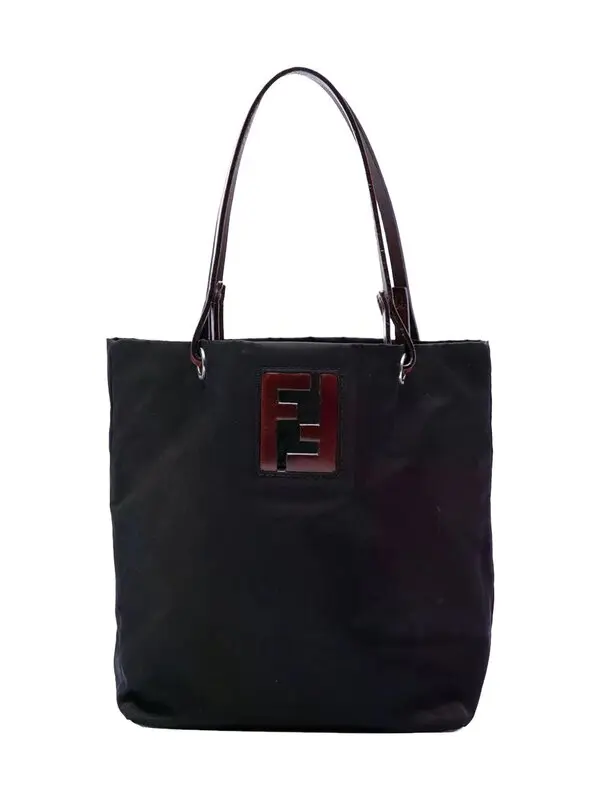 Fendi 20th Century Nylon Ff Handbag - Black