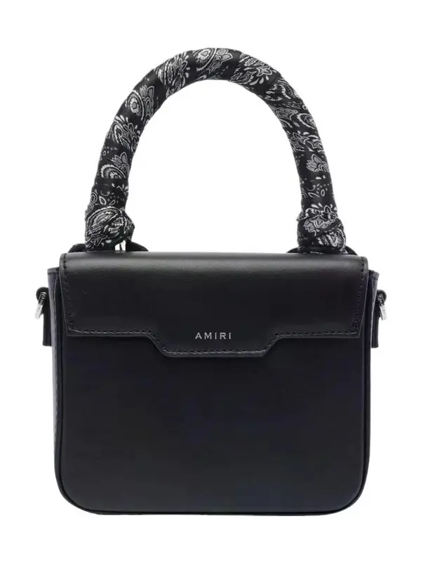 Amiri Micro Ma Leather Tote Bag - Black