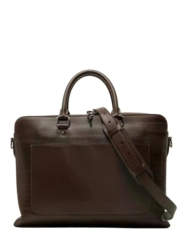 LOUIS VUITTON Epi Leather Business Bag - Brown