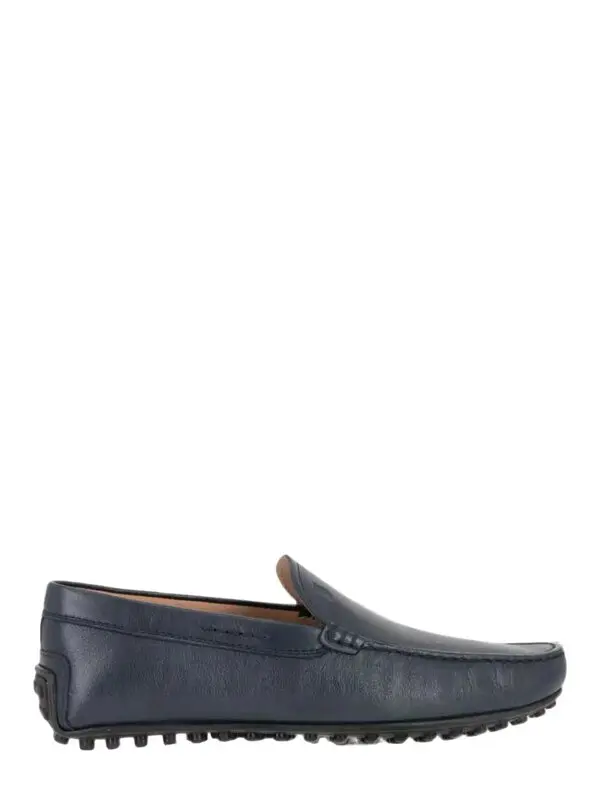 TOD'S Pebble Sole Loafers - Blue