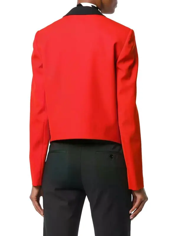 LANVIN Contrast Lapel Jacket - Red