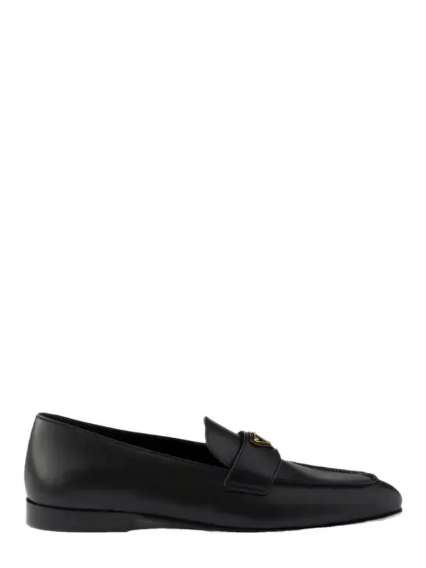 Prada Leather Loafers - Black