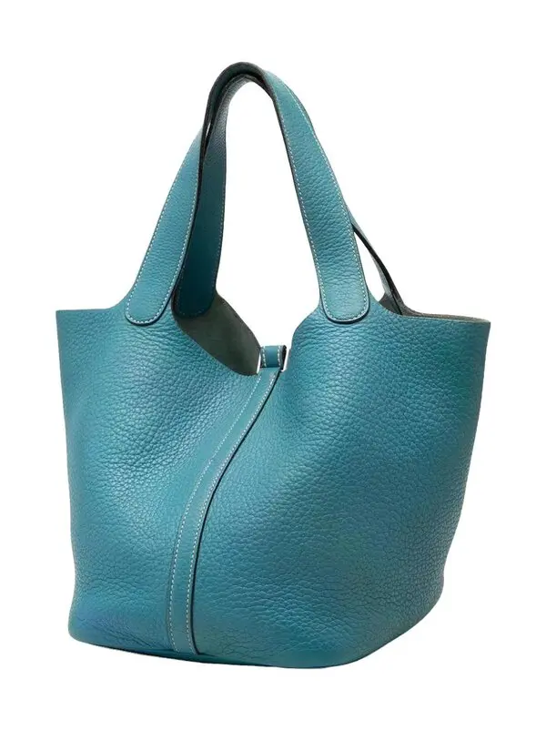 Hermès Clemence Leather Handbag - Blue