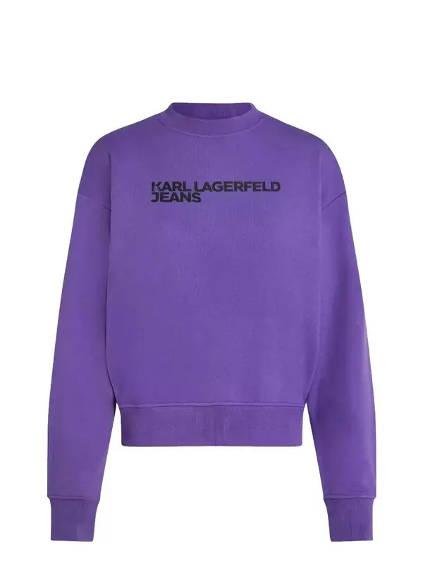 Karl Lagerfeld Logo Sweatshirt - Purple