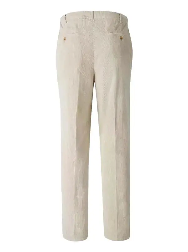 Marco Pescarolo Corduroy Regular-fit Tailored Trousers - Neutrals