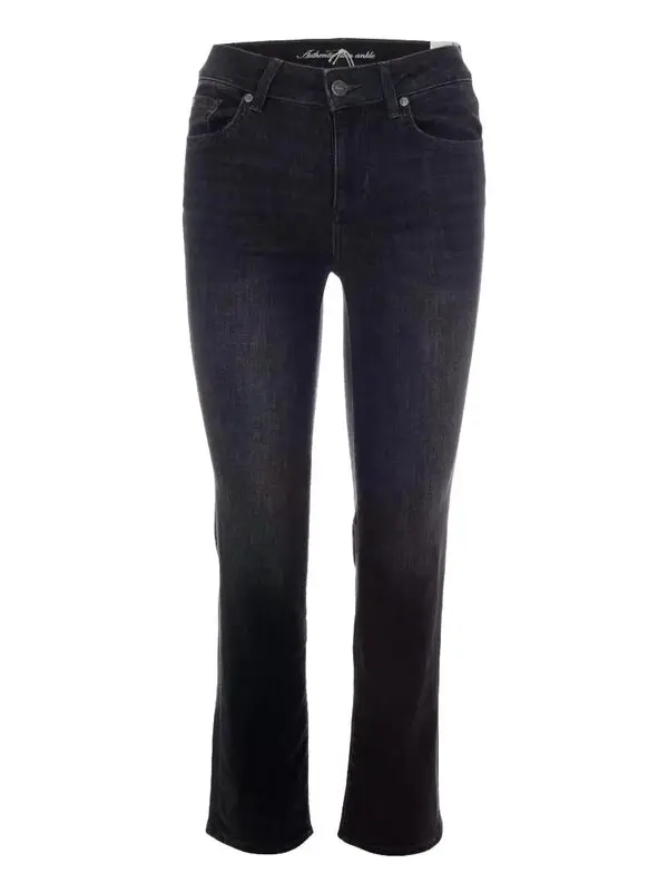 Liu Jo Embellished Straight-leg Jeans - Black