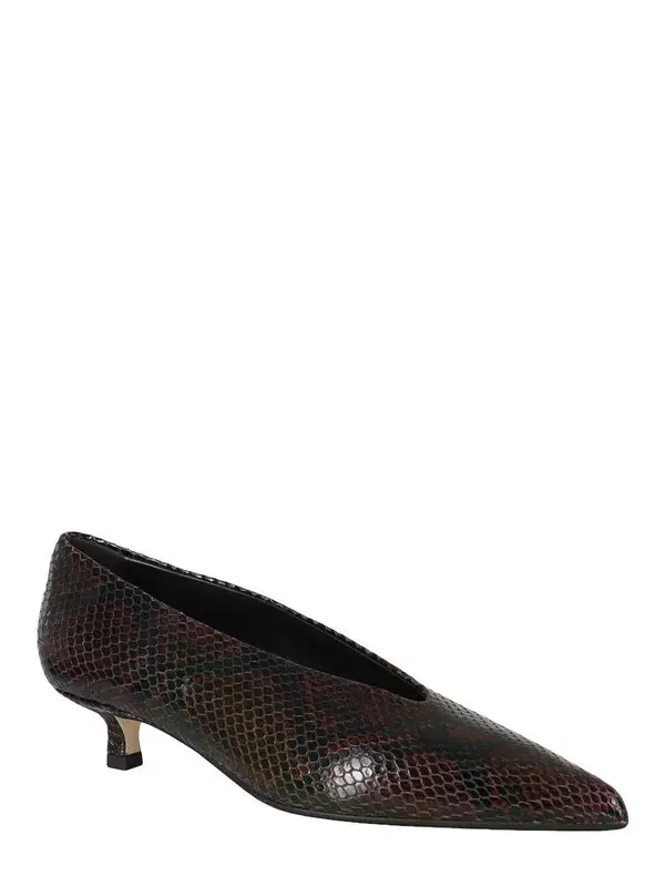AeydĒ Clara Snake-effect Leather Pumps - Black
