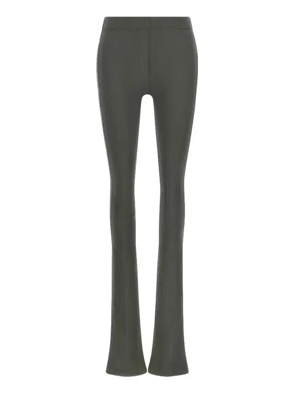 ARMARIUM Lazlo Ribbed Flared Trousers - Grey