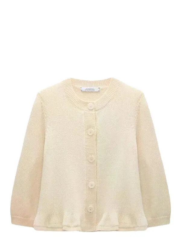 Dorothee Schumacher Cotton Candy Ruffled Cardigan - Neutrals