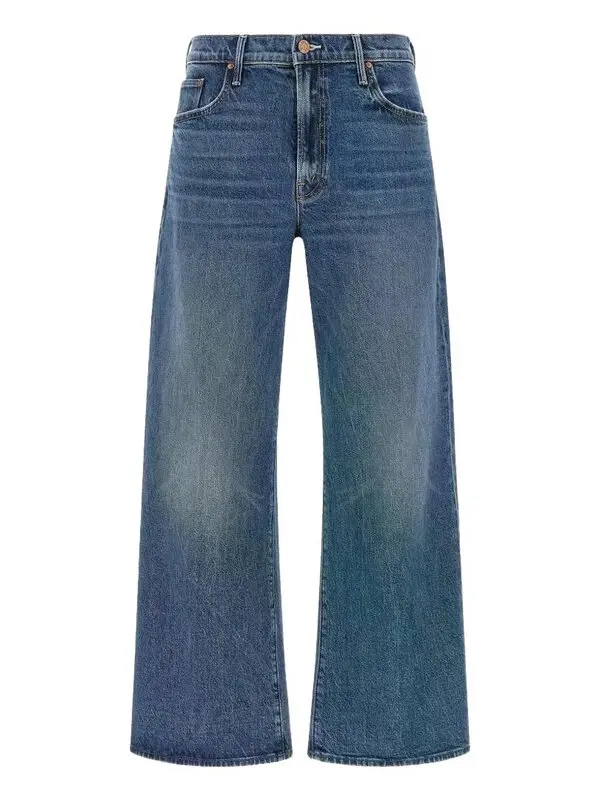 MOTHER Mid Rise Maven Flood Wide-leg Jeans - Blue