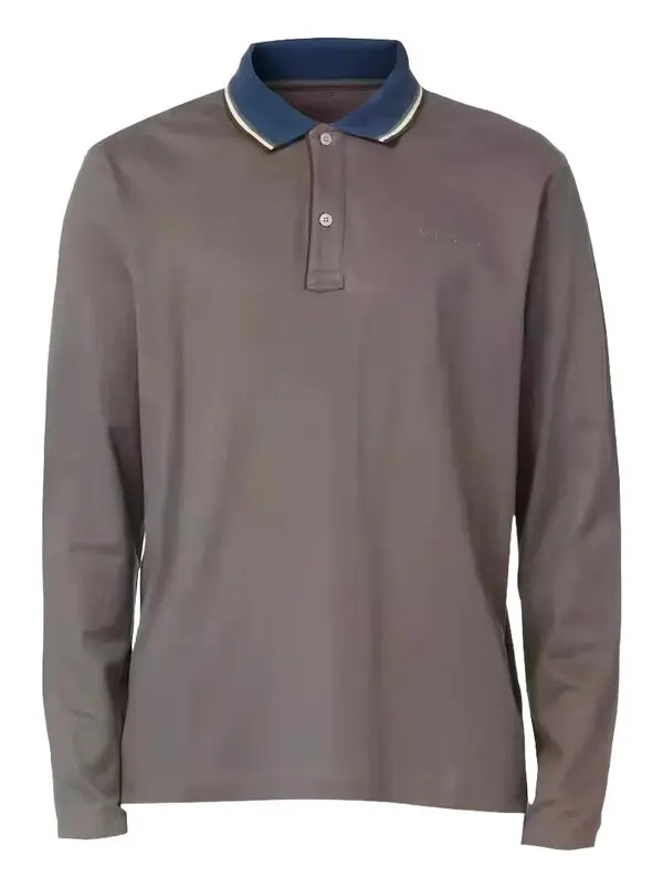 Paul & Shark Long-sleeve Polo Shirt - Grey