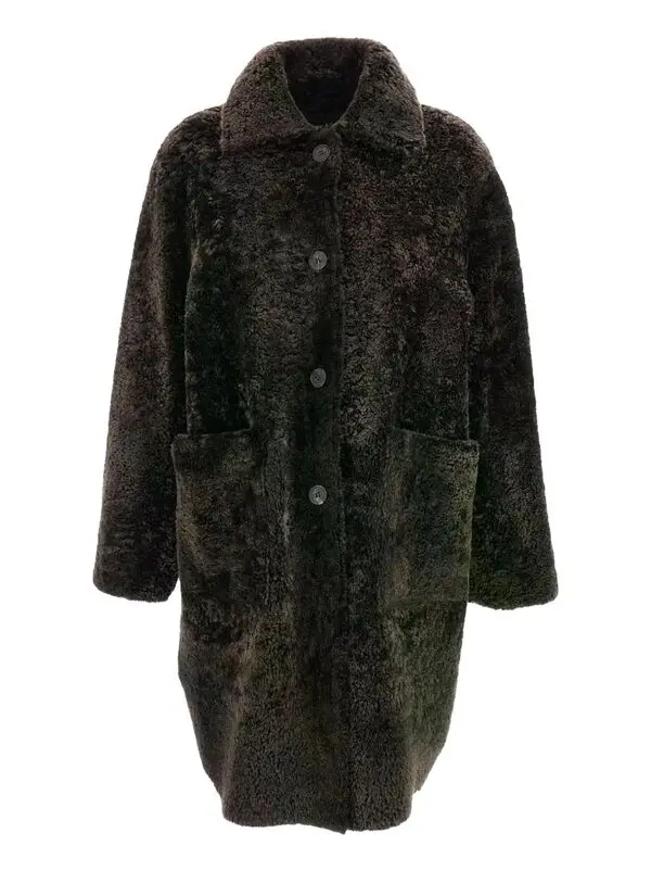 ARMA Zoey Reversible Shearling Coat - Brown