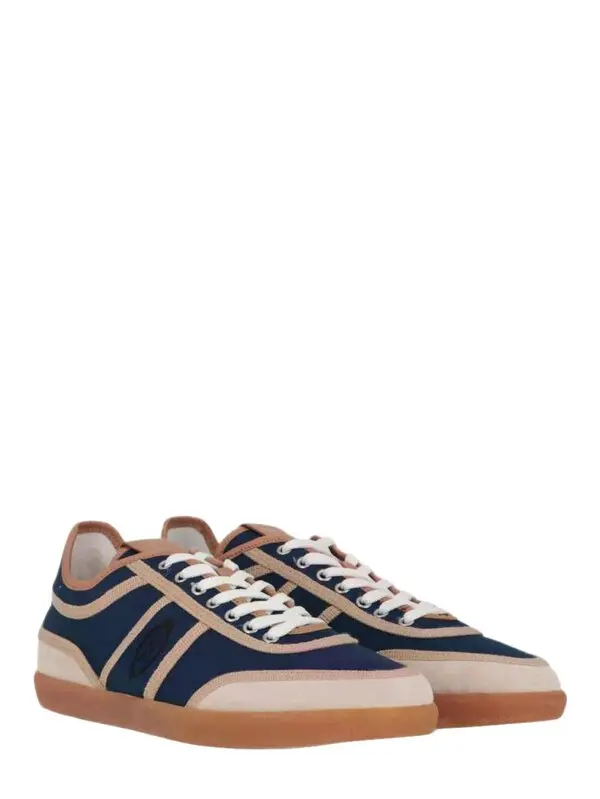 TOD'S Navy Panelled Logo-patch Gommino Sneakers - Blue