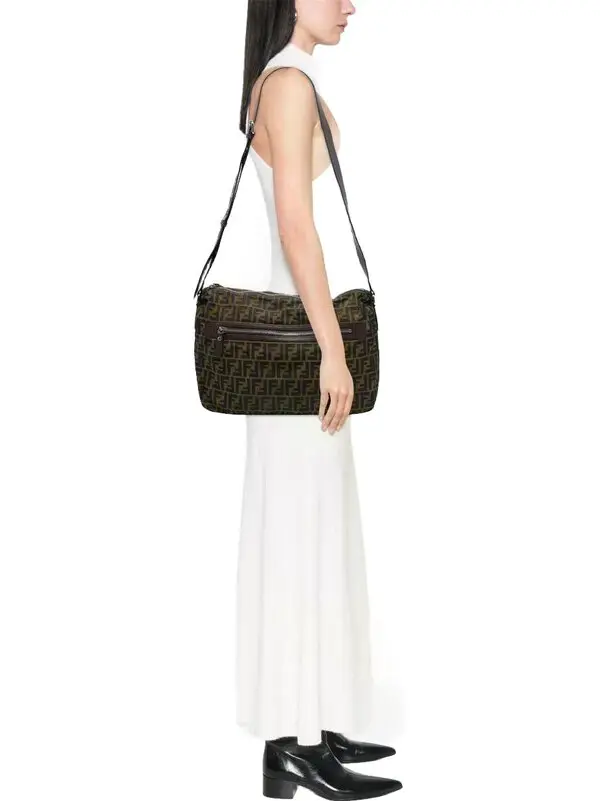 Fendi 2010-2026 Zucca Canvas Crossbody Bag - Brown