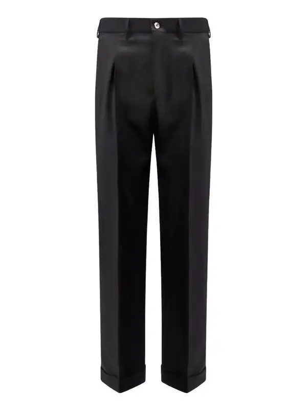 SANTANIELLO Clark Pleated Trousers - Black
